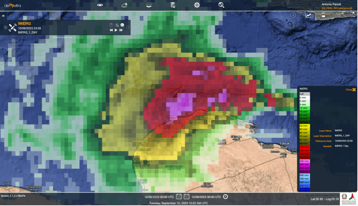 Daniel, the meteo-hydrological updates in Libya - CIMA Research Foundation